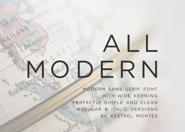 contemporary font examples