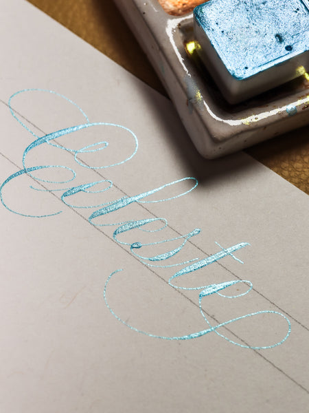 The Creative Kinds Artisan Calligraphy Ink: Camille Blue | INKMETHIS