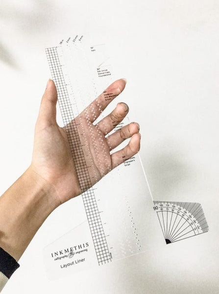 Layout Liner for easily adding Calligraphy Guide Lines – INKMETHIS
