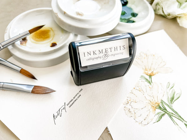 Custom Self-Inking Artist Signature Stamp by Kestrel Montes – INKMETHIS