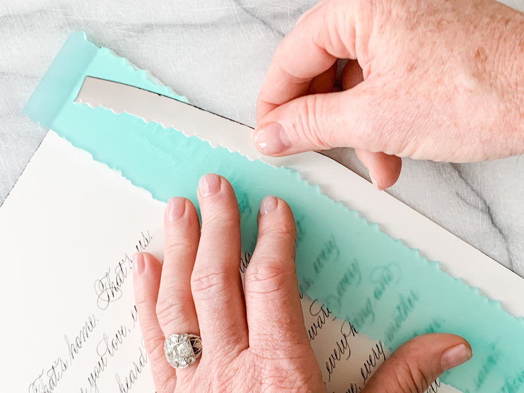 Deckled Paper Edge Ripper Ruler by Kestrel Montes – INKMETHIS